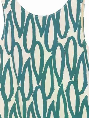Liviana Conti Abstract Print Scoop Back Swimsuit