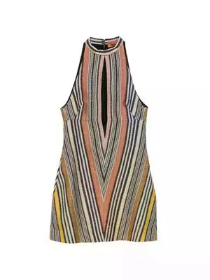 Missoni Chevron-knit Halterneck Dress