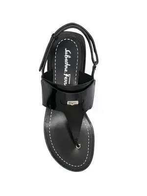 FERRAGAMO Patent Leather Slingback Sandals