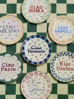BITOSSI HOME Ciao Venezia Striped Plate