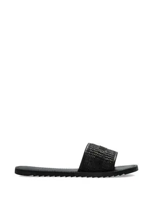 ALLSAINTS Hoxton Woven Slides - Black