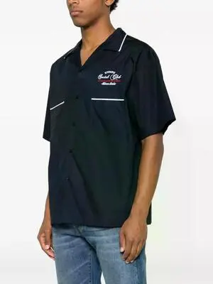 Iceberg Logo-embroidered Piping-detail Shirt