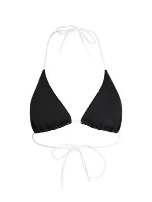 Karl Lagerfeld Polka-dot Triangle Bikini Top