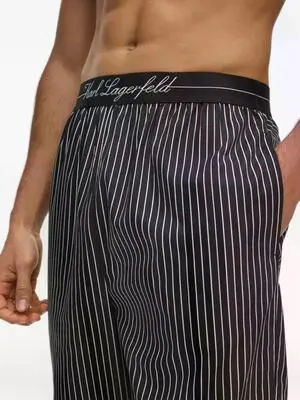 Karl Lagerfeld Pinstripe Pants Pajama Set