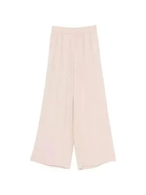 GIANLUCA CAPANNOLO Beige Wide Leg Elasticated Waist Trousers
