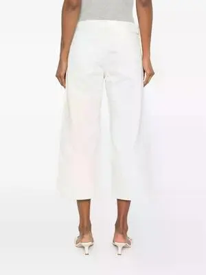 EB DENIM Low-rise Baggy Capri Bone