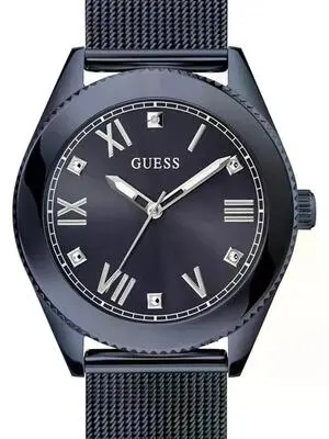 Guess Noble Mesh-strap Watch - Black