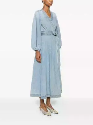 Zimmermann Indra Belted Midi Dress