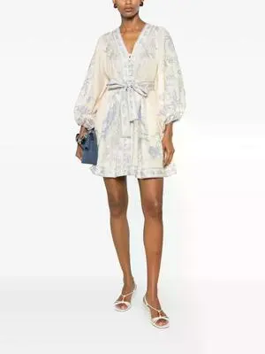 Zimmermann Indra Floral-print Mini Dress