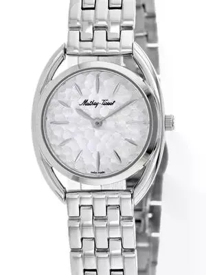 MATHEY TISSOT Saphira Watch With Hammered-effect Dial - Silver