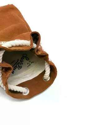 MC2 SAINT BARTH Logo Embroidered Frayed Backpack
