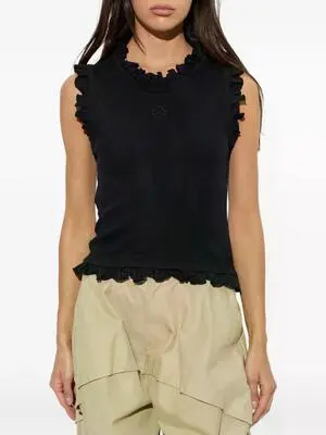Loewe Anagram Embroidered Sleeveless Top