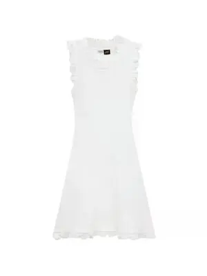 Loewe Ruffled Anagram Mini Dress