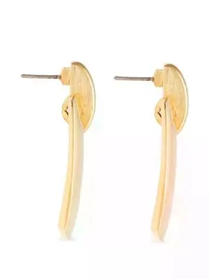 SUSAN CAPLAN 1980s Triple -plated Door Knocker Earrings