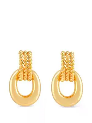 Celine Tone Double Hoop Earrings