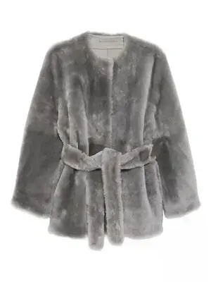 TOTEME Plush Shearling Jacket - Grey