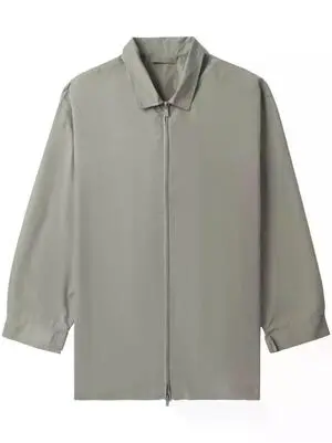 Fear Of God Cotton Blend Logo Patch Jacket - Grey