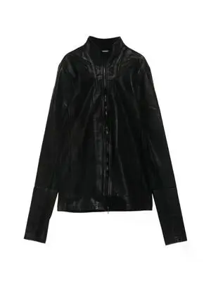 JULIUS Zip-front Stand-collar Jacket - Black