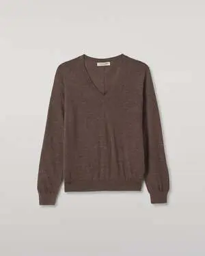 Johnstons Of Elgin Beatrice Superfine Cashmere Jumper - Brown