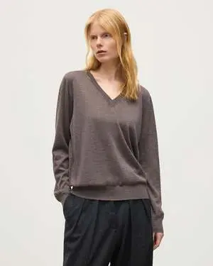 Johnstons Of Elgin Beatrice Superfine Cashmere Jumper - Brown