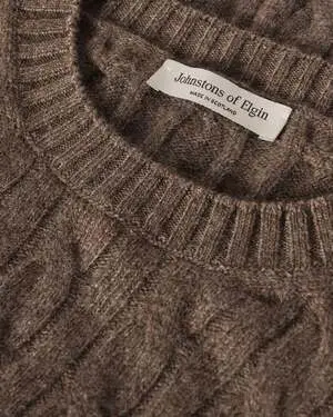 Johnstons Of Elgin Kylesku Cashmere Jumper - Brown