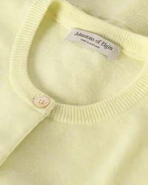 Johnstons Of Elgin Cashmere Cardigan - Yellow