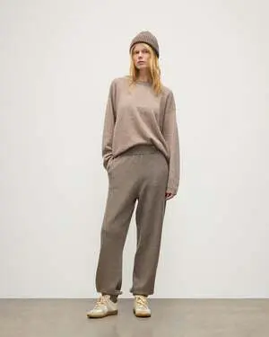 Johnstons Of Elgin Cashmere Twill Knit Trousers