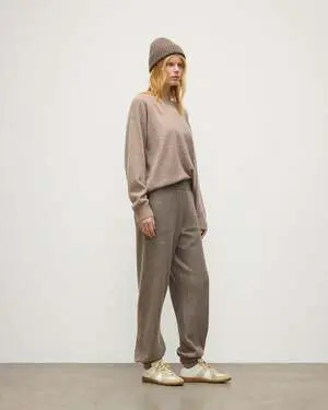 Johnstons Of Elgin Cashmere Twill Knit Trousers