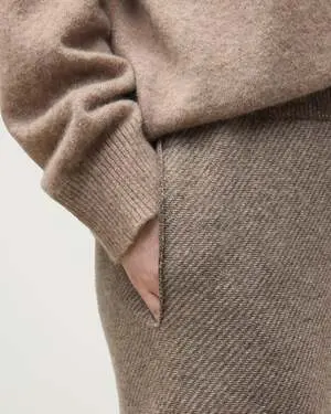 Johnstons Of Elgin Cashmere Twill Knit Trousers