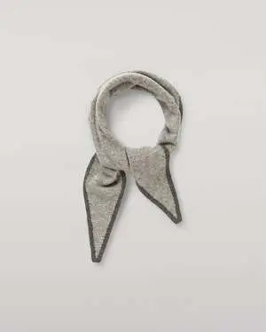 Johnstons Of Elgin Anya Diamond Cashmere Necktie - Grey