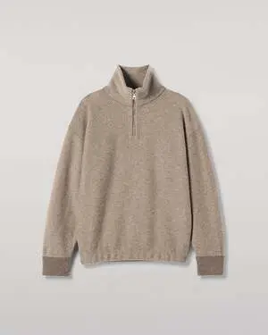 Johnstons Of Elgin Pure Cashmere Half-zip Jumper