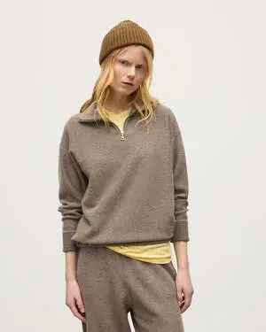 Johnstons Of Elgin Pure Cashmere Half-zip Jumper