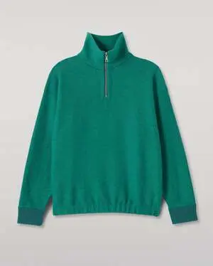 Johnstons Of Elgin Cashmere Half-zip Sweater