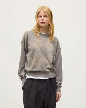 Johnstons Of Elgin Clan Argyle Cashmere Jumper