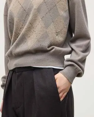 Johnstons Of Elgin Clan Argyle Cashmere Jumper