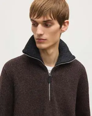 Johnstons Of Elgin Chalmers Lambswool Half-zip Jumper