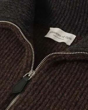 Johnstons Of Elgin Chalmers Lambswool Half-zip Jumper