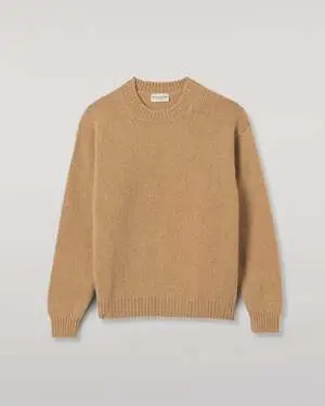 Johnstons Of Elgin Murchison Camel Marble Cashmere & Cotton Jumper