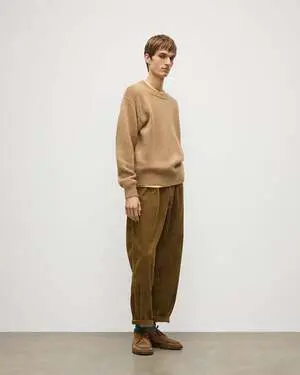 Johnstons Of Elgin Murchison Camel Marble Cashmere & Cotton Jumper