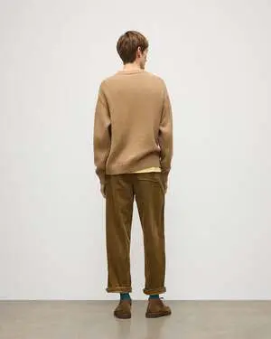 Johnstons Of Elgin Murchison Camel Marble Cashmere & Cotton Jumper