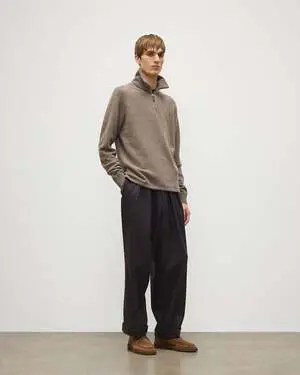 Johnstons Of Elgin Tweel Cashmere Half-zip Jumper