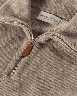 Johnstons Of Elgin Tweel Cashmere Half-zip Jumper