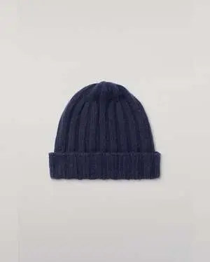 Johnstons Of Elgin Bhaltair Cashmere Silk Beanie - Blue