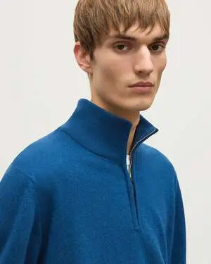 Johnstons Of Elgin Reuben Cashmere Zip Neck Jumper