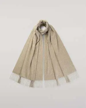 Johnstons Of Elgin Recycled Cashmere Scarf - Grey