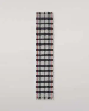 Johnstons Of Elgin Crowe Silver Cashmere Scarf
