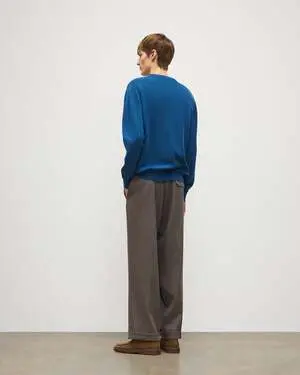 Johnstons Of Elgin Reuben Cashmere Crew Neck Jumper - Blue