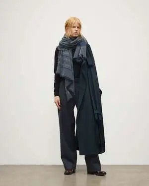Johnstons Of Elgin Gullane Dark Cashmere Stole - Multi