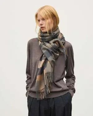 Johnstons Of Elgin Tantallon Cashmere Scarf - Brown