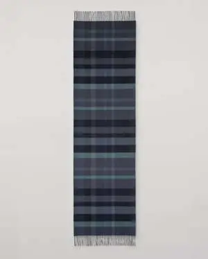 Johnstons Of Elgin Tantallon Cashmere Scarf - Blue